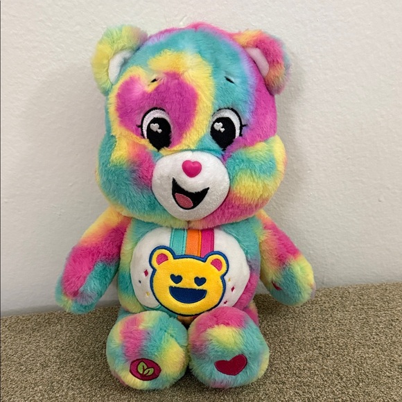 Care Bears | Toys | Care Bears Good Vibes 5 Plush Smiling Bear Rainbow ...